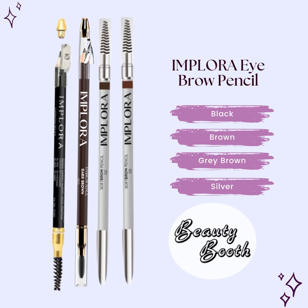 Implora Eye Brow Pencil | Soft Brow Eyebrow Pencil | Shopee Malaysia