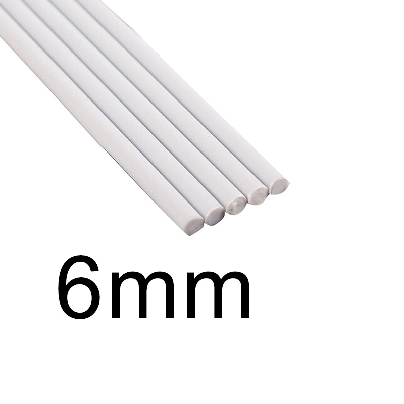 Home & Garden White ABS Styrene Plastic Strip Tube Building Model Round ...