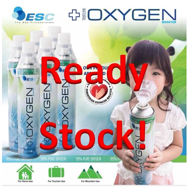 Ready Stock Portable ESC Oxygen Inhaler Spray Bottle Oxygen Supply HTT ...