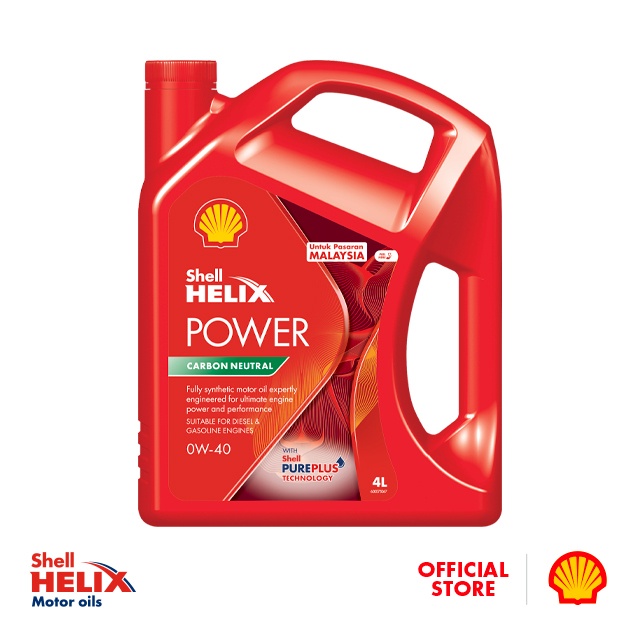 Shell Helix Power 0W-40 Fully Synthetic Engine Oil (4L) | Shopee Malaysia