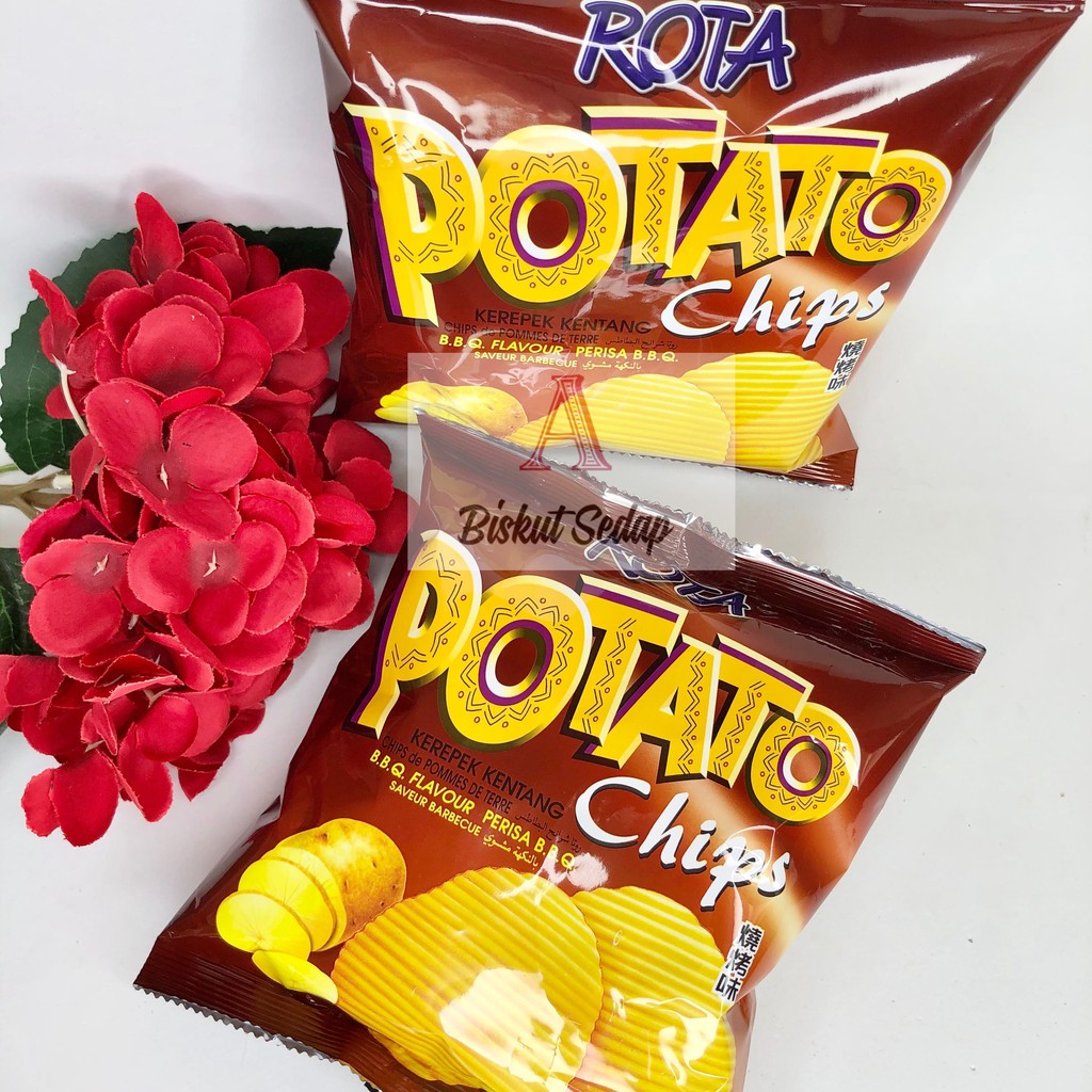 Rota Kerepek Kentang Perisa BBQ | Rota Potato Chips BBQ | 16g x 1pack ...