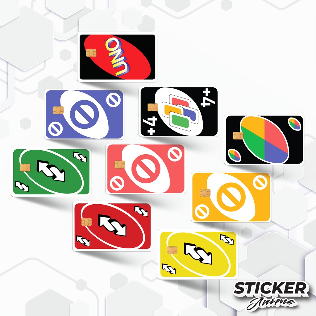 Sticker Anime Uno Stiker Card Cover ATM Bank Debit Credit Access Touch ...