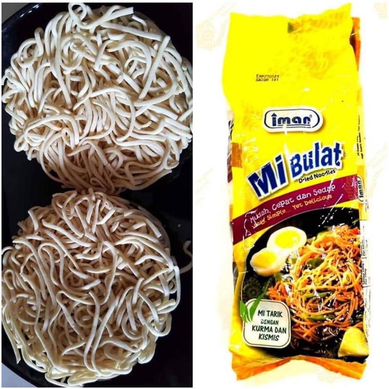 Mi Bulat halal, produk muslim, mee kering Iman Special, mee sizzling ...