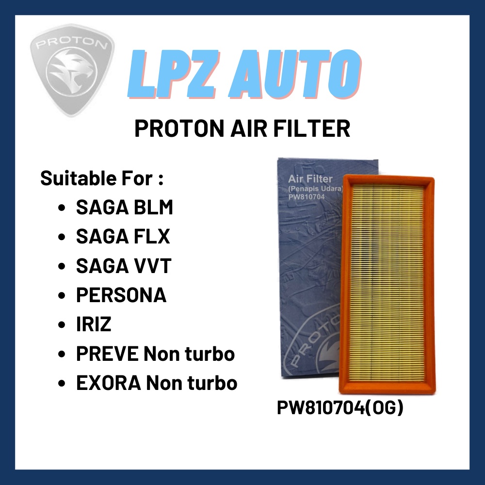 BRAND KOYOROKI & ORIGINAL PROTON AIR FILTER FOR SAGA BLM / FLX ...