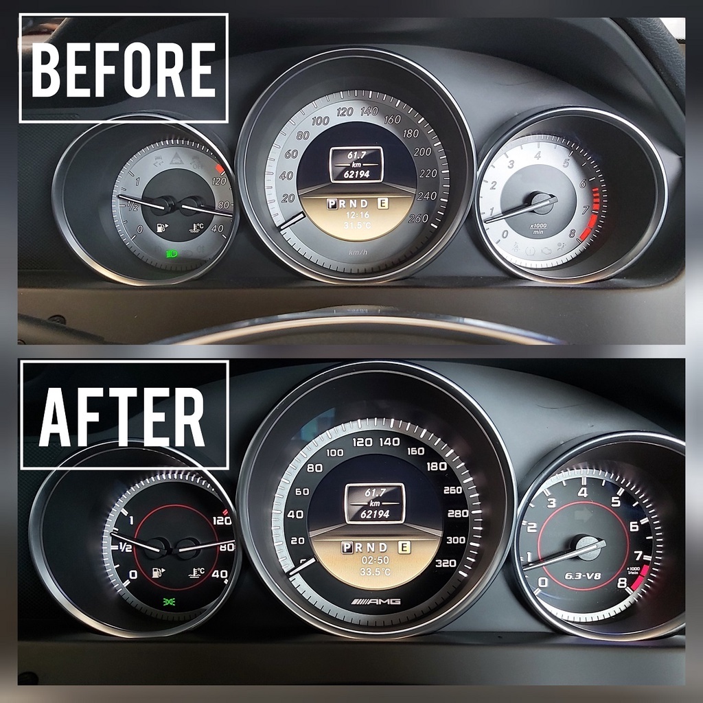 MERCEDES AMG C63 E63 CLS63 INSTRUMENT METER CONVERSION KIT | Shopee ...