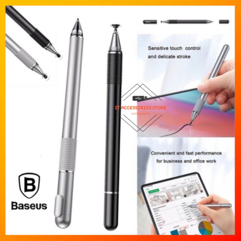 Baseus 2 in 1 Universal Capacitive Stylus and Ball Pen with 1 Extra ...