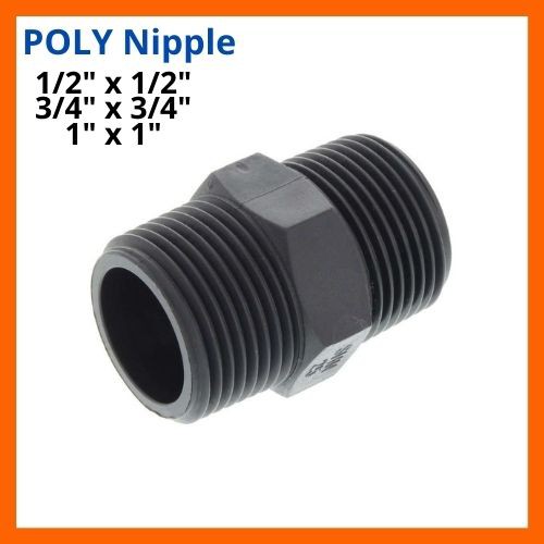 Poly Nipple [1/2", 3/4" & 1"] 15mm 20mm 25mm | Shopee Malaysia