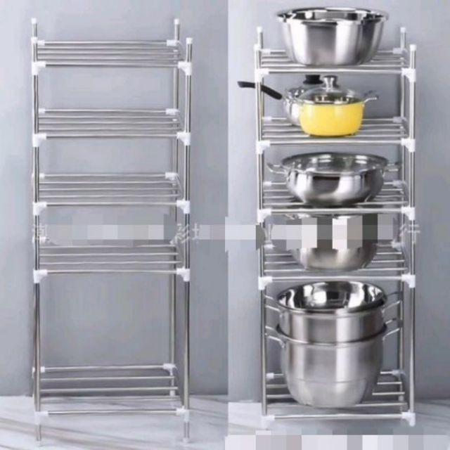5 Layer Kitchen Rack Cabinet Storage,Rak Dapur Periuk Bertingkat ...