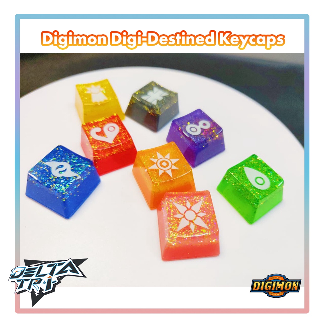 Digimon Resin Crest Keycaps | Mechanical Keycaps | Anime | Digimon ...