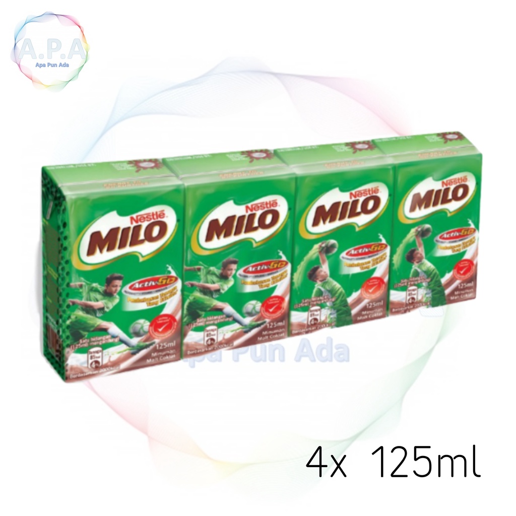 Milo Activ-Go Chocolate Malt RTD (4 Packs x 125ml) | Shopee Malaysia