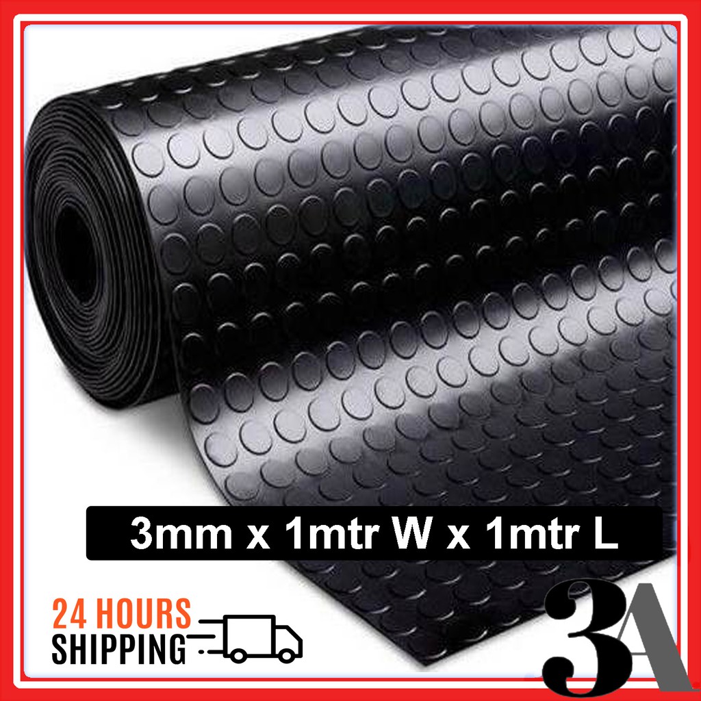 Round Stud Rubber Mat 3mm Thick Anti-skid Round Stud Rubber Floor ...