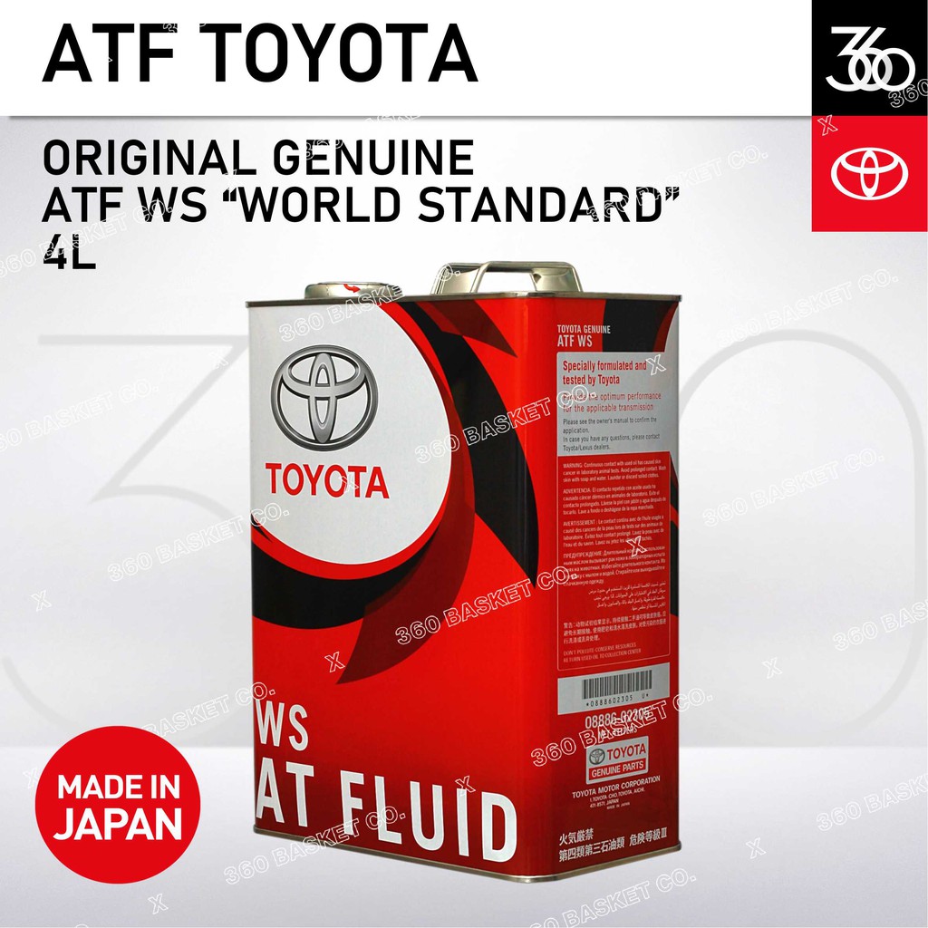 GENUINE ORIGINAL MINYAK TOYOTA ATF WS AUTO TRANSMISSION GEAR OIL FLUID ...