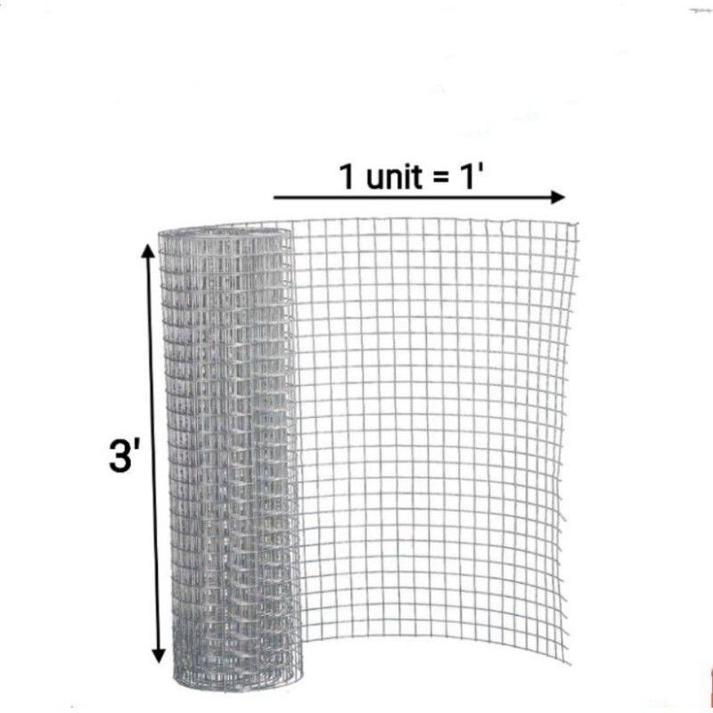 (1FT X 3FT) Galvanized BRC Welded Iron Wire Mesh Netting / DAWAI JARING ...