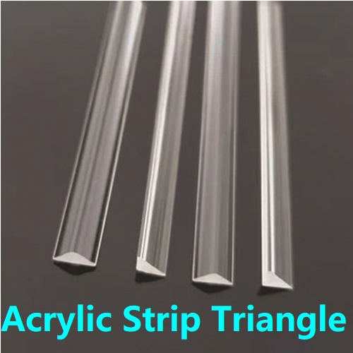 Transparent Triangle Acrylic Strip For Decoration Reinforcement Support ...