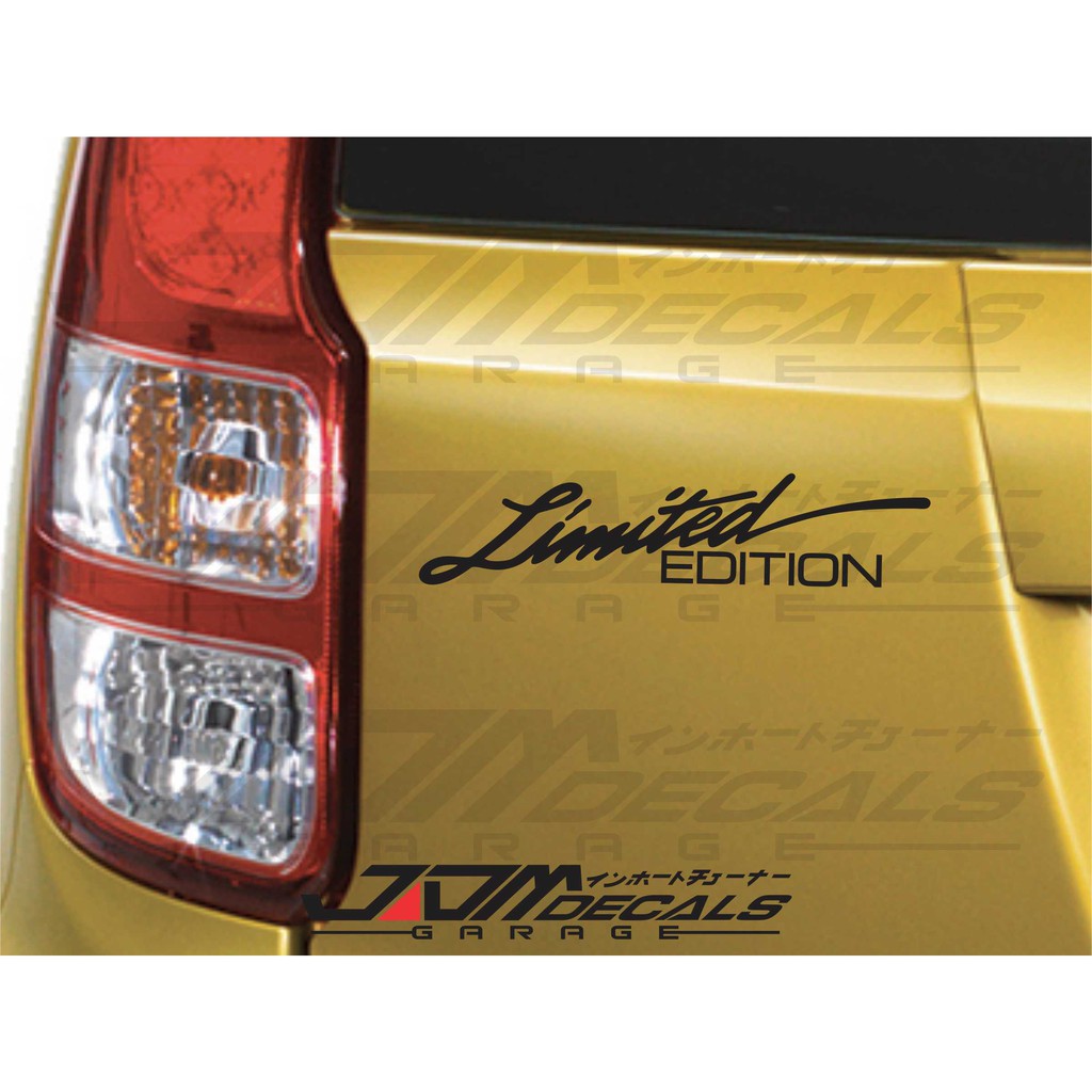 Limited Edition Vinyl Sticker Type 1 | Shopee Malaysia