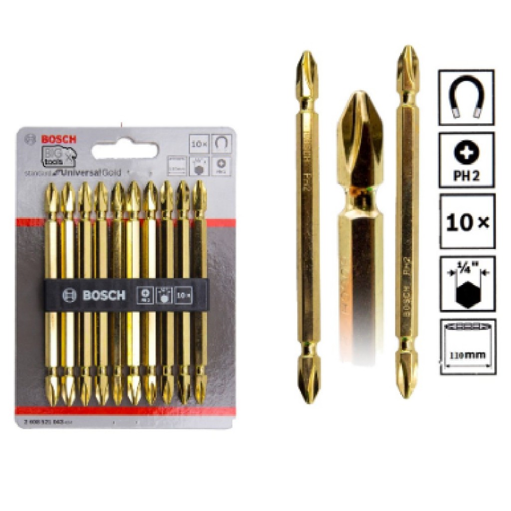 【Ready Stock】1 pcs Bosch PH2 X 65mm / 110mm Screw Drill Bit | Shopee ...