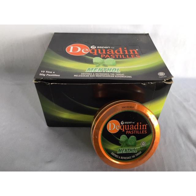 10 Tins Dequadin Pastilles Menthol Candy 50g Each (LOCAL READY STOCKS ...