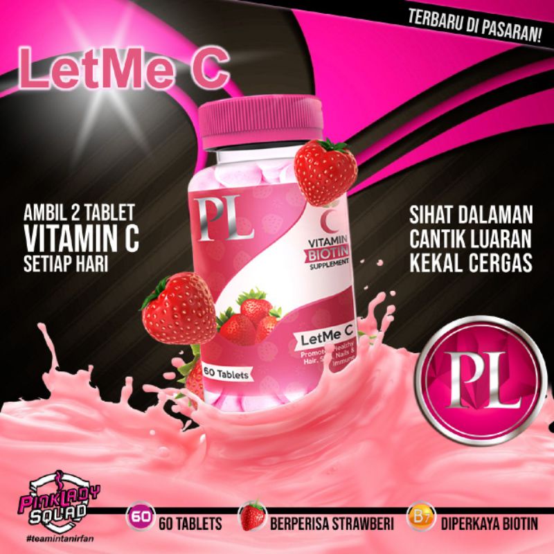PINK LADY LetMe C Vitamin C Biotin | Shopee Malaysia
