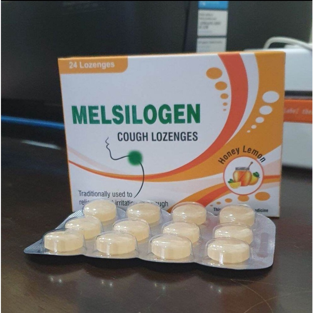 Melsilogen Cough Lozenges - Honey Lemon / Lemon / Orange / Mint (24's ...