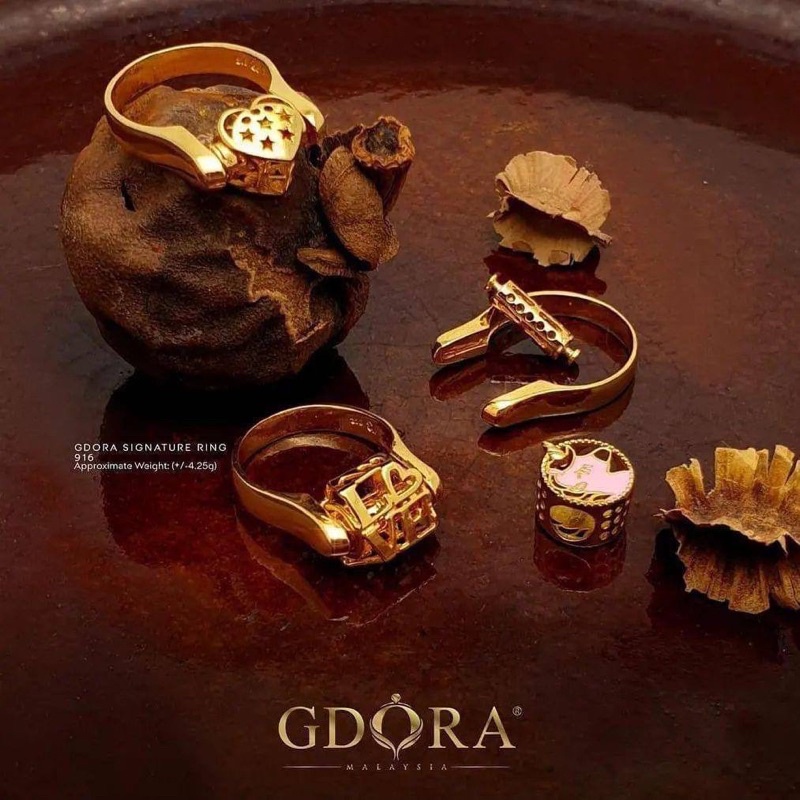 Niza Dora Gold Gdora ring size 16 | Shopee Malaysia