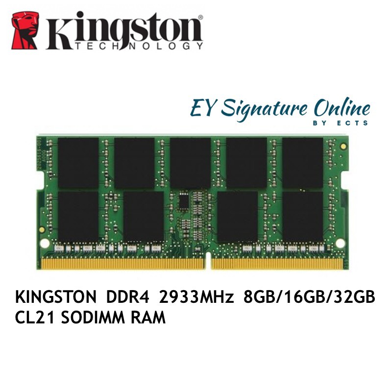 Kingston Ddr4 2933mhz 8gb 16gb 32gb Cl21 Sodimm Ram Shopee Malaysia