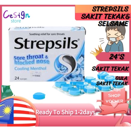 Strepsils Sore Throat And Cough 24's GULA BATUK SELSAME SAKIT TEKAK | Shopee Malaysia