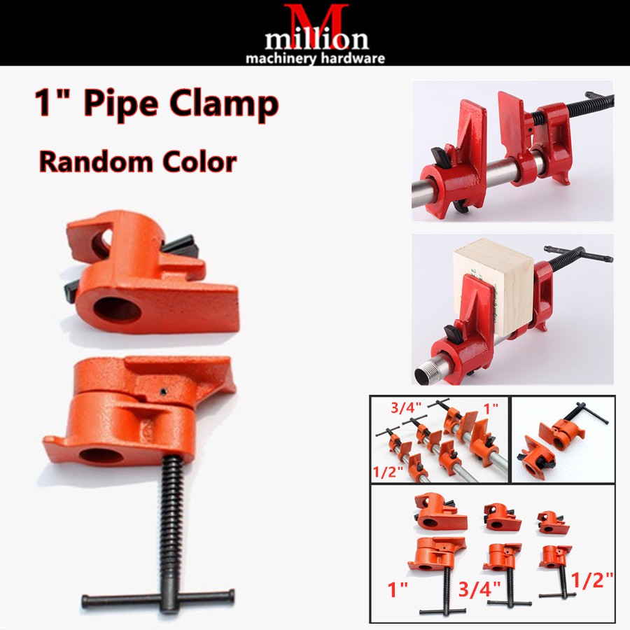 millionhardware - 1 inch / 1" Heavy Duty Pipe Clamp Woodworking Wood ...