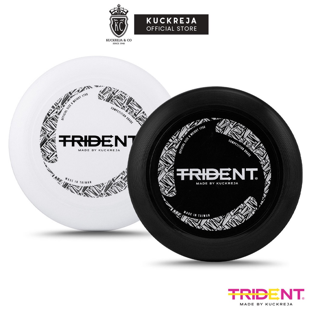 Trident Professional Outdoor Frisbee - Black/White (175 g) | Shopee ...