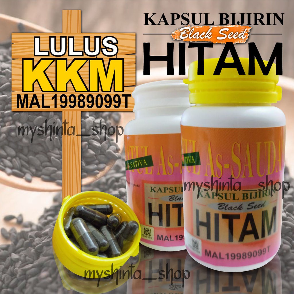 KAPSUL HABBATUS SAUDA PREMIUM BLACK SEED 500mg -Health Black Seed ...