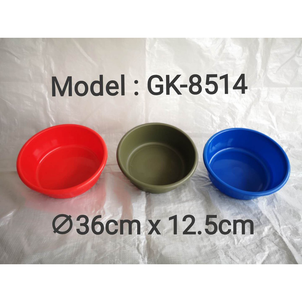 Round Plastic Wash Basin / Basin Cuci Pinggan , Baldi Besar Mandi ...