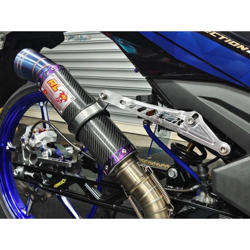 ESR RACING EXHAUST BRACKET TAPAK RXZOS OPEN PIPE ATAU STANDARD PIPE ...