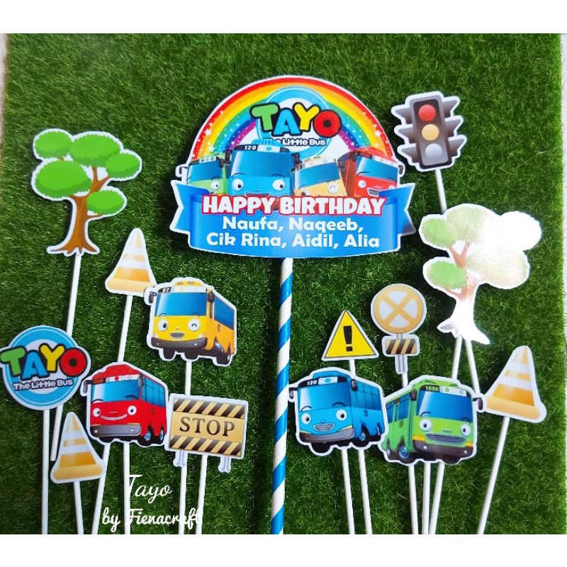 Tayo and friends topper cake | Shopee Malaysia