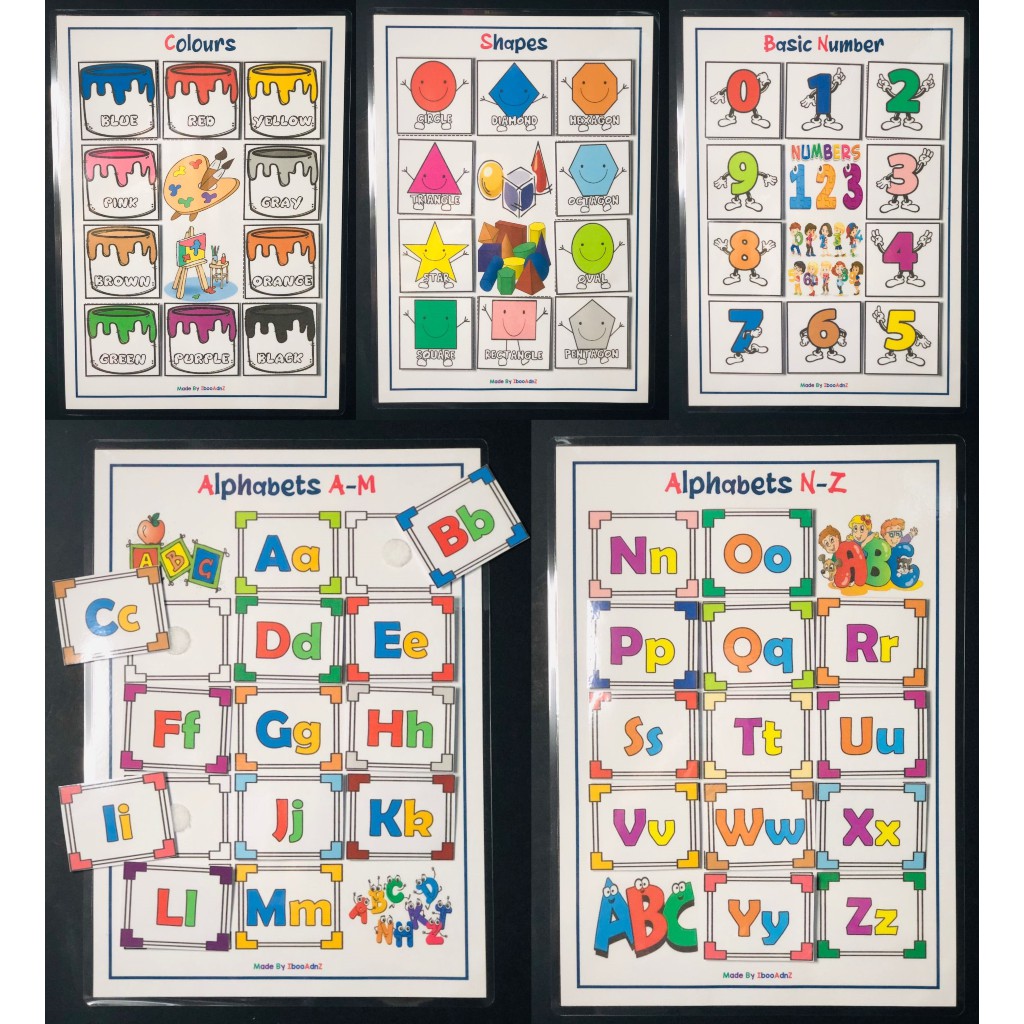 [Busy Book/Handmade Laminate Book] Preschool/Toddler Learning Binder ...