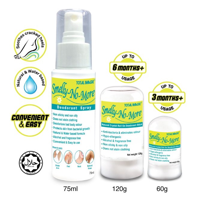 Total Image Smelly No More (Roll on / Spray) | Shopee Malaysia