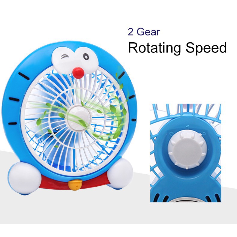 Cartoon Electric Desktop Table Fan – Doraemon | Shopee Malaysia