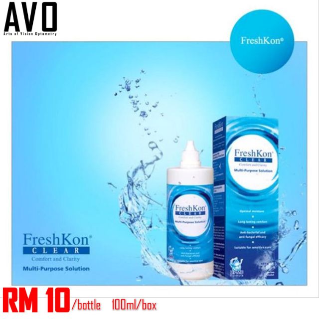 Freshkon Clear Multipurpose Solution 100ml | Shopee Malaysia