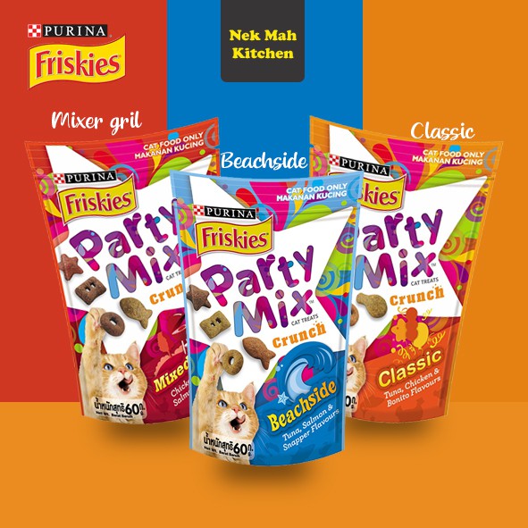 Purina Party Mix Cat Treats Friskies ( 60gram ) NMK | Cat Treats ...