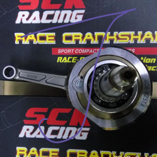 SCK CRANKSHAFT 4.5MM ROD FORGED 102MM Y15 LC5S | Shopee Malaysia