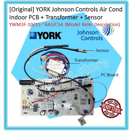 [ORIGINAL] YORK JOHNSON CONTROL AIR COND INDOOR PCB + TRANSFORMER ...