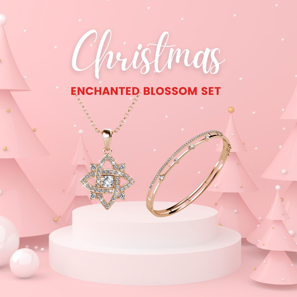 [CHRISTMAS SET] Enchanted Blossom Set embellished with Crystals from ...