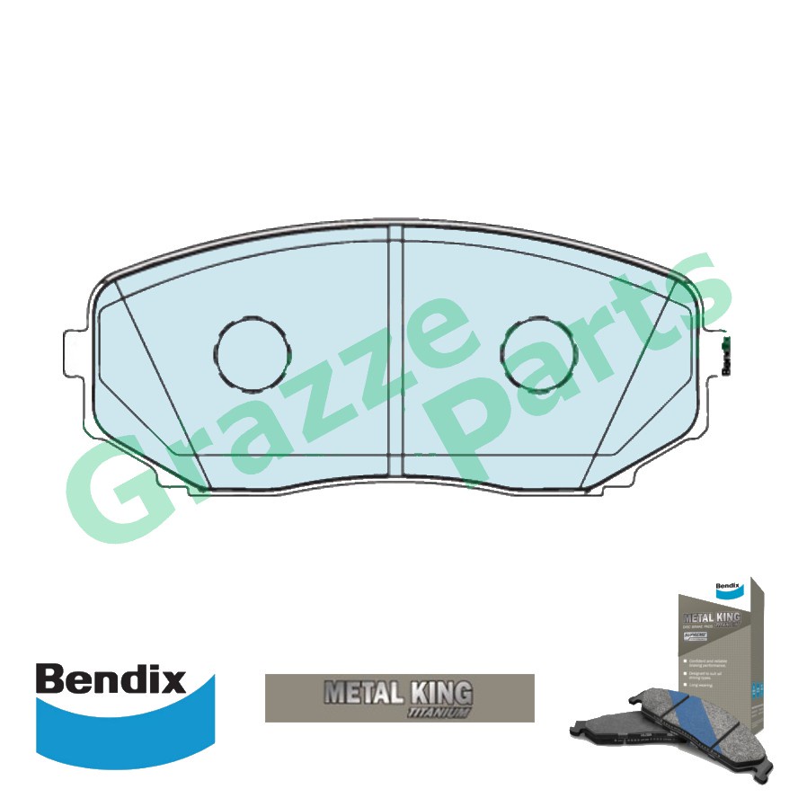 Bendix Metal King Titanium Disc Brake Pad Front for DB1916 Mazda CX7 ...
