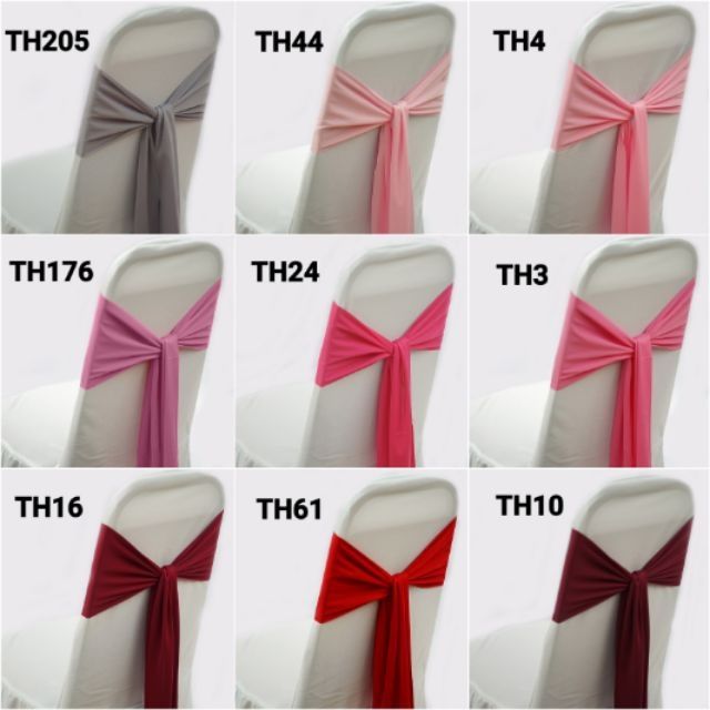 10pcs JC CHAIR SASHES RIBBON RIBEN KERUSI CANOPY KHEMAH WEDDING EVENT ...