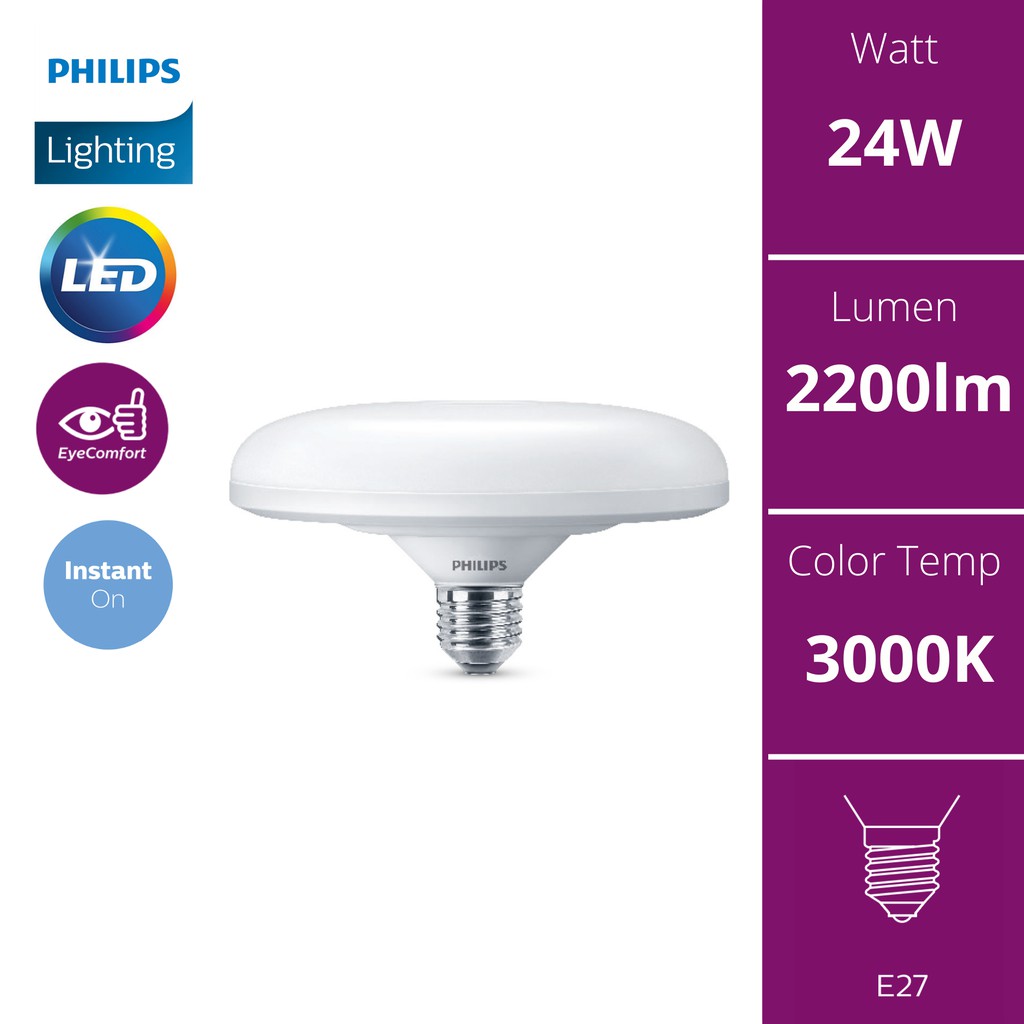 Philips LED Ceiling Bulb MyCare UFO 24W (3000K/6500K) | Shopee Malaysia