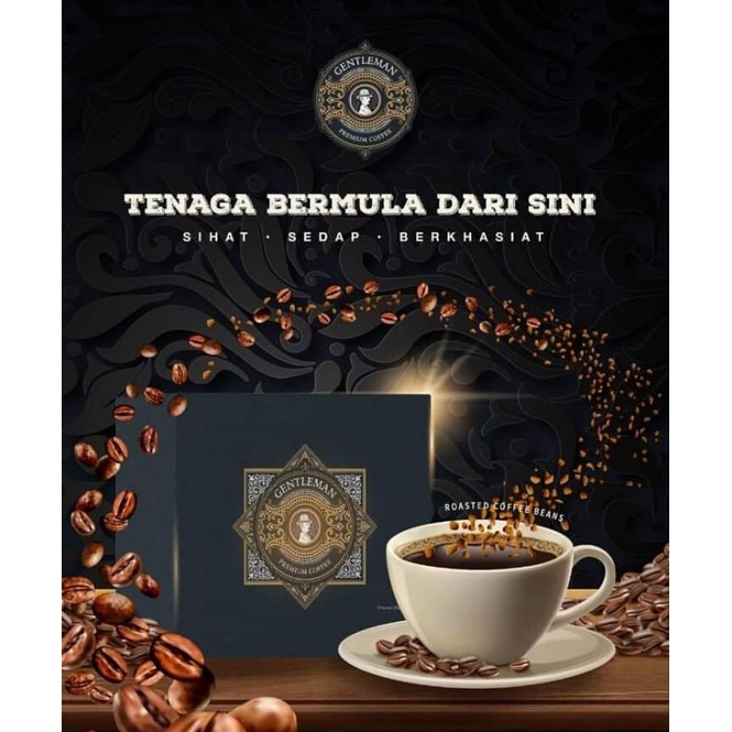 Coffee Gentleman Kopi Jantan Premium Kopi Tenaga 1 sachets | Shopee ...