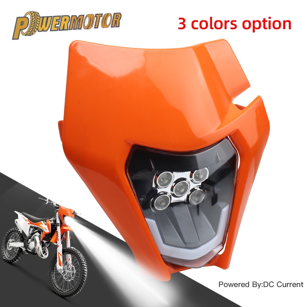 Motorcycle LED Headlight Headlamp Head Light Supermoto Fairing For KTM ...