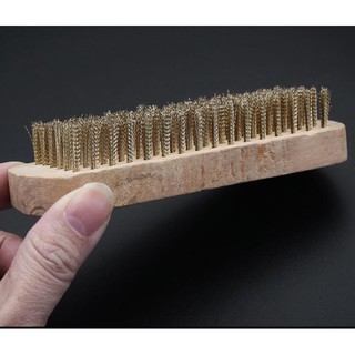 Berus Tembaga /Copper Brush With Handle Wood /Berus Lantai (READY STOCK ...