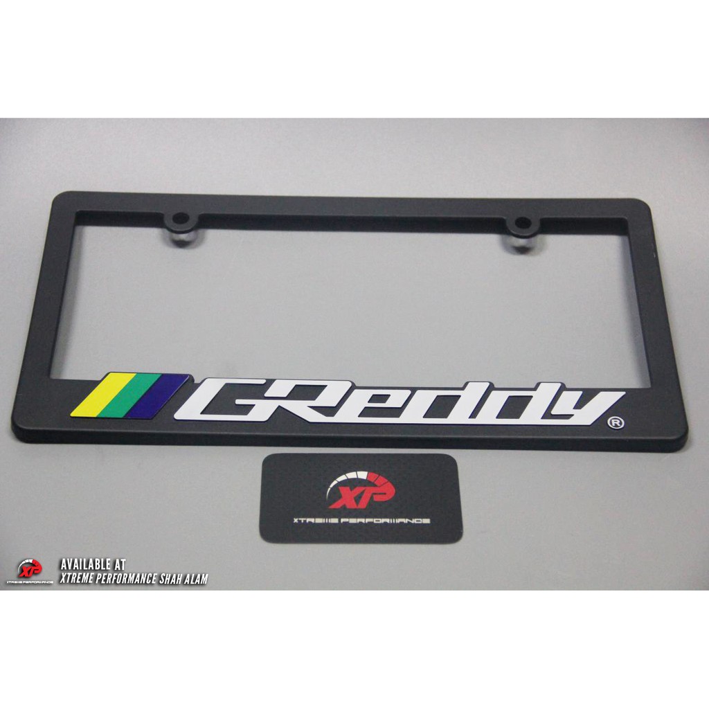 ORIGINAL READY STOCK FRAME NUMBER PLATE 20CM X 10CM GREDDY | Shopee ...