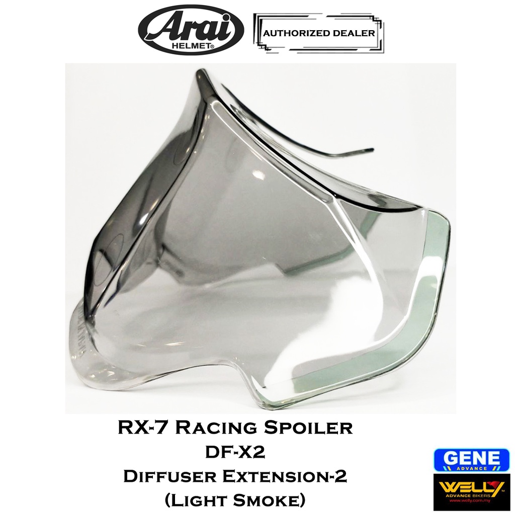 ARAI ORIGINAL Smoke Spoiler Extension For VZ-RAM And RX-7X Helmet ...