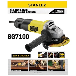 STANLEY SG7100 750W 4"SlimSmall Angle Grinder Hand Grinder Mesin ...