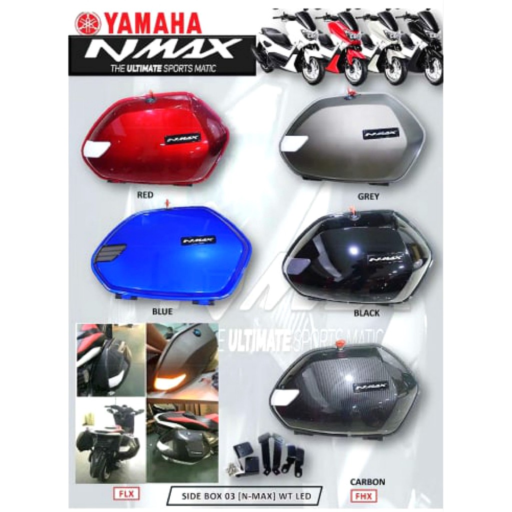 YAMAHA NMAX V1-V2 NMAX 2020 SIDE BOX WITH SIGNAL LED LIGHT | Shopee ...
